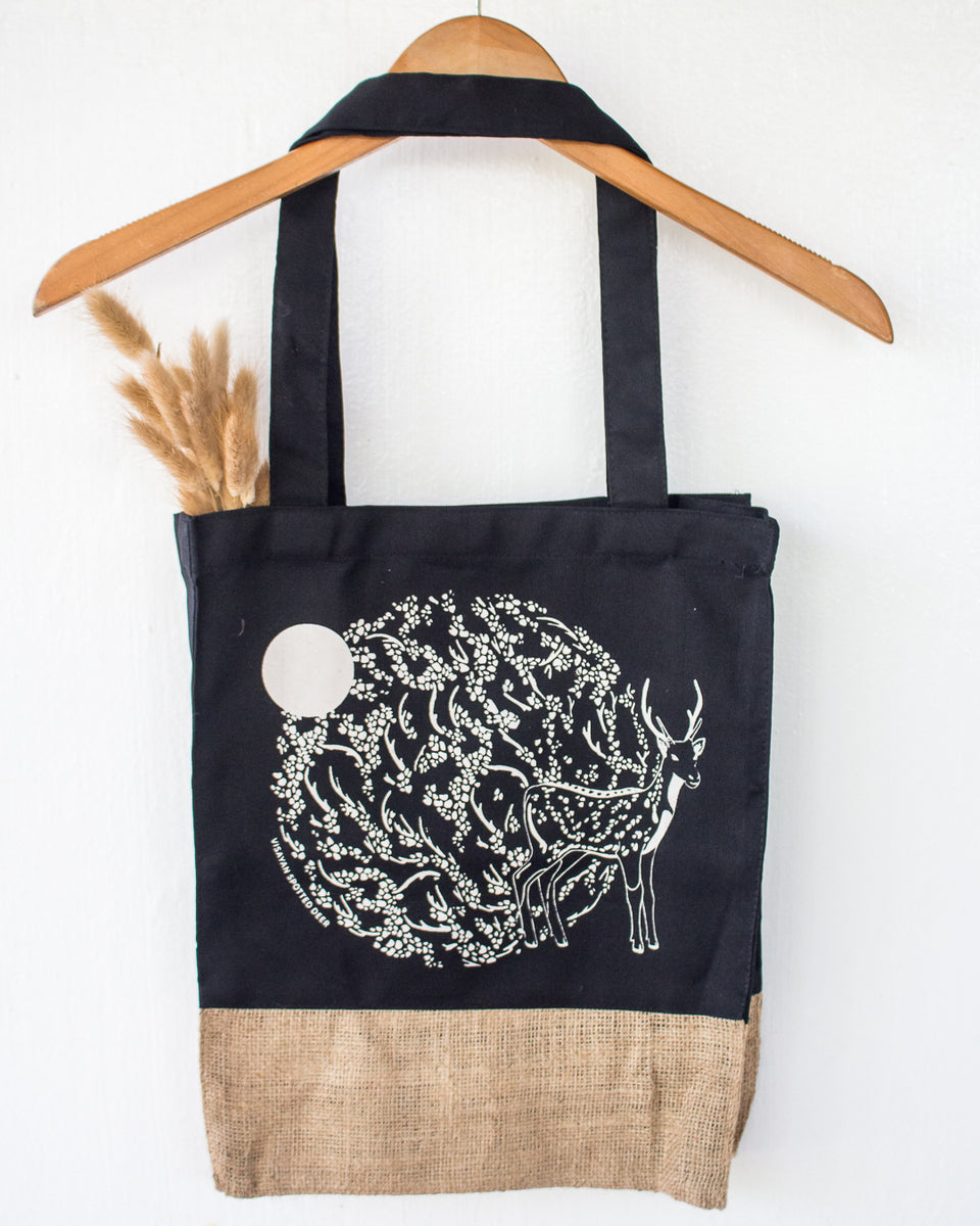 Black & Burlap Tote bag – Goodies Siargao